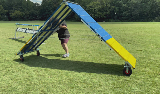 *7’ Dog Agility A-Frame, Rubber Top, On-Wheel-Interface Ready, purple ...